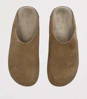 THE ROW Hudson Suede Slides