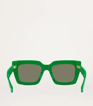 Bottega Veneta Acetate Sunglasses - Green