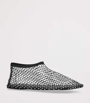 Christopher Esber Mesh Minette Ballet Flats - Black