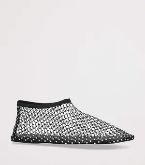 Christopher Esber Mesh Minette Ballet Flats - Black