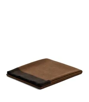BEGG X CO Cashmere Arran Border Throw - Neutral