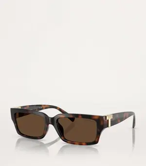 Tiffany & Co. Tortoiseshell Square Frame Sunglasses