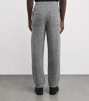 COLE BUXTON Wool-blend Logo Sweatpants - Grey