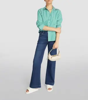 Paige Leenah Wide-leg Jeans - Black