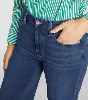 Paige Leenah Wide-leg Jeans - Black