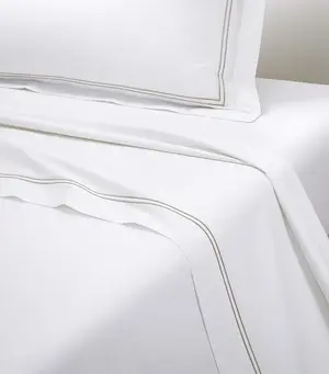 YVES DELORME Organic Cotton Duo Pierre Flat Sheet