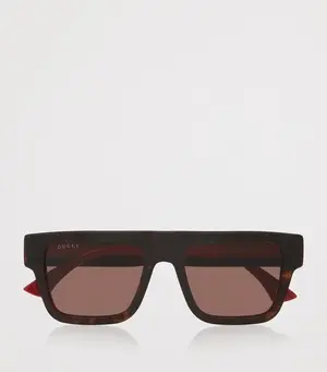 Gucci Acetate Rectangle Sunglasses