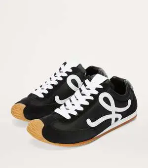 Loewe Leather Ballet Runner 2.0 Sneakers - Black
