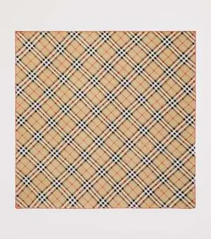 Burberry Silk Check Scarf - Beige