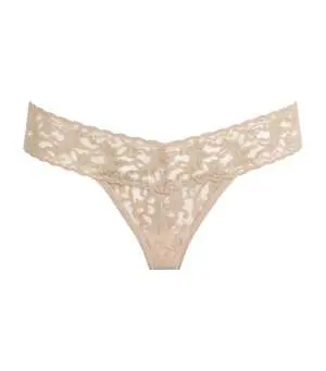 Hanky Panky Lace Low-rise Thong - Beige