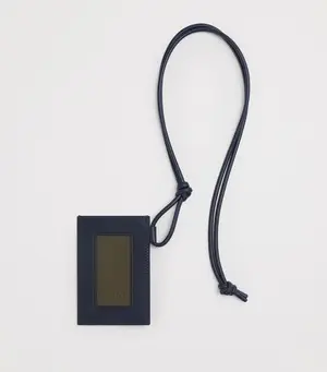 Bottega Veneta Leather Intrecciato Badge Holder