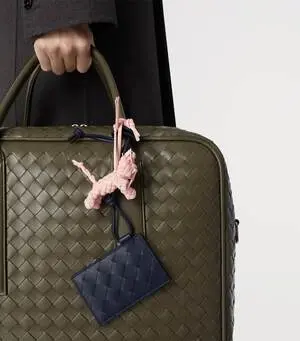 Bottega Veneta Leather Intrecciato Badge Holder