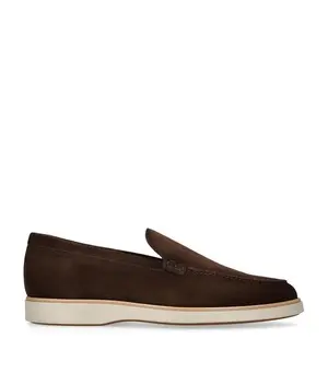 Magnanni Leather Paraiso Loafers - Brown