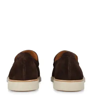 Magnanni Leather Paraiso Loafers - Brown