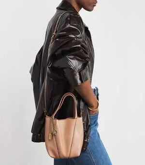 Chloé Small Leather Spin Tote Bag