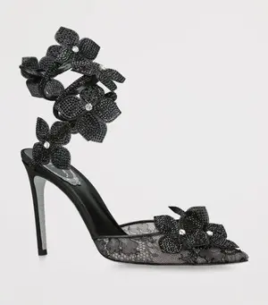 Rene Caovilla Embellished Floriane Pumps 105