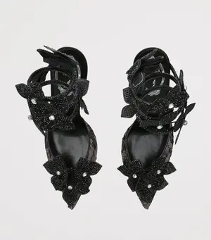 Rene Caovilla Embellished Floriane Pumps 105