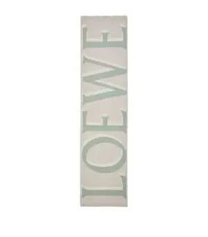 Loewe Cashmere-wool Scarf - Beige