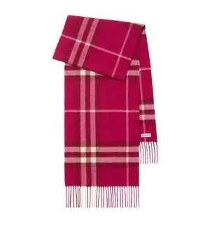 Burberry Cashmere Check Scarf - Pink