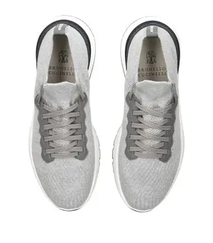 Brunello Cucinelli Knitted Sneakers - Grey