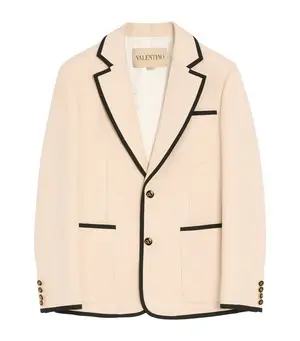 Valentino Garavani Virgin Wool Blazer - White