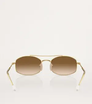 Ray-ban Metal Rb3719 Sunglasses - Gold