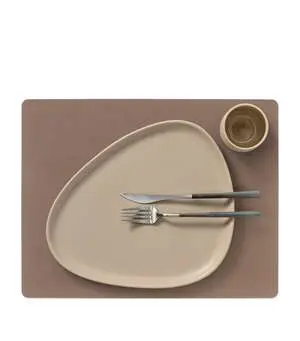 LIND DNA Large Nupo Square Placemats - Brown