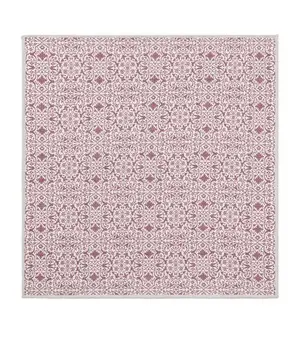 Eleventy Cotton-wool Printed Pocket Square - Purple