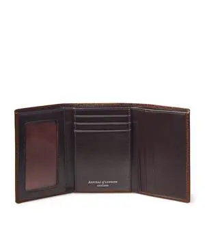 ASPINAL OF LONDON Leather Trifold Wallet - Brown