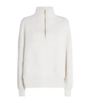 Varley Doublesoft Hawley Half-zip Sweatshirt - Ivory