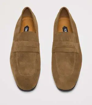 TOM FORD Suede Loafers - Brown