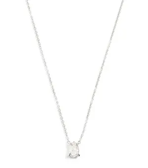 Harrods Gold And Diamond Pendant Necklace - White