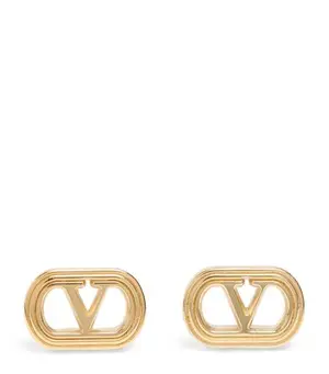 Valentino Garavani Vlogo Signature Earrings - Gold