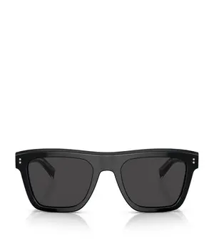 Dolce & Gabbana Acetate Square Domenico Sunglasses - Black