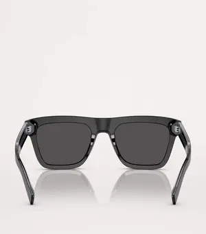 Dolce & Gabbana Acetate Square Domenico Sunglasses - Black