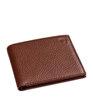 ASPINAL OF LONDON Aspinal Of London Classic Billfold Leather Wallet Brown