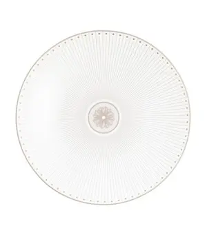 Christofle Porcelain Malmaison Platinum Impériale Dessert Plate - Silver