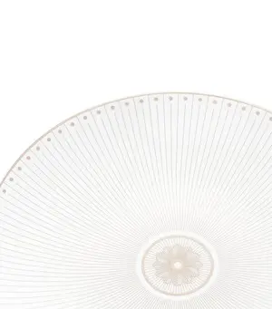 Christofle Porcelain Malmaison Platinum Impériale Dessert Plate - Silver