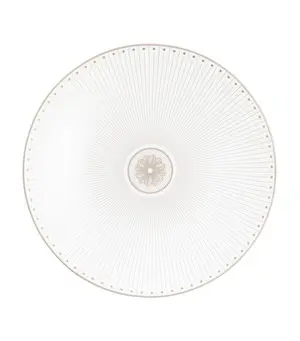 Christofle Porcelain Malmaison Platinum Impériale Dessert Plate - Silver