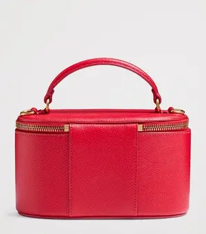 Valentino Garavani Mini Leather Vanity Case Top-handle Bag - Red