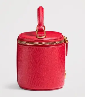 Valentino Garavani Mini Leather Vanity Case Top-handle Bag - Red