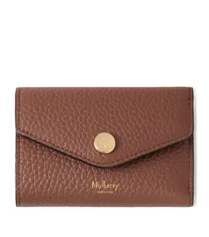 Mulberry Leather Folded Multi-card Wallet - Brown