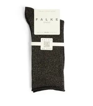 Falke Shiny Ankle Socks - Black