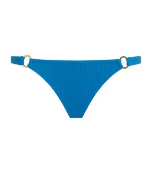 Melissa Odabash Ribbed Montenegro Bikini Bottom - Blue