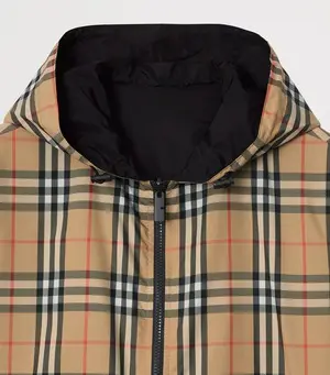 Burberry Reversible Hooded Jacket - Beige