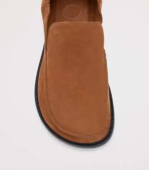 Loewe Suede Flex Loafers - Brown