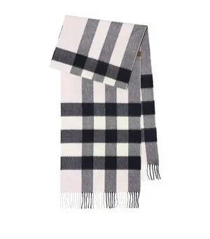 Burberry Cashmere Check Scarf - Pink