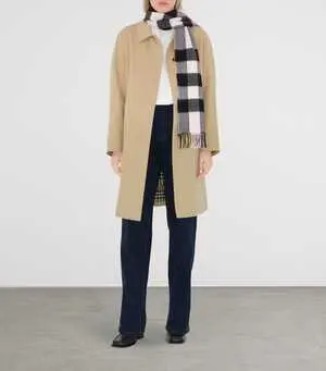 Burberry Cashmere Check Scarf - Pink