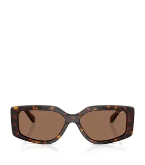 VOGUE Acetate Rectangle Sunglasses - Brown