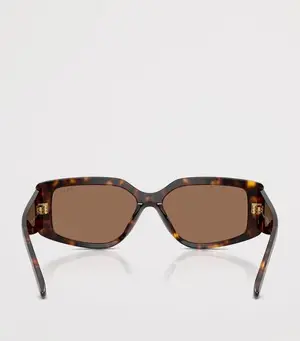VOGUE Acetate Rectangle Sunglasses - Brown